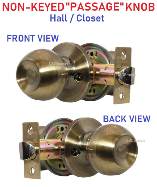 Constructor CHRONOS Passage Knob Handle Door Lock Set for Hallway or C ...