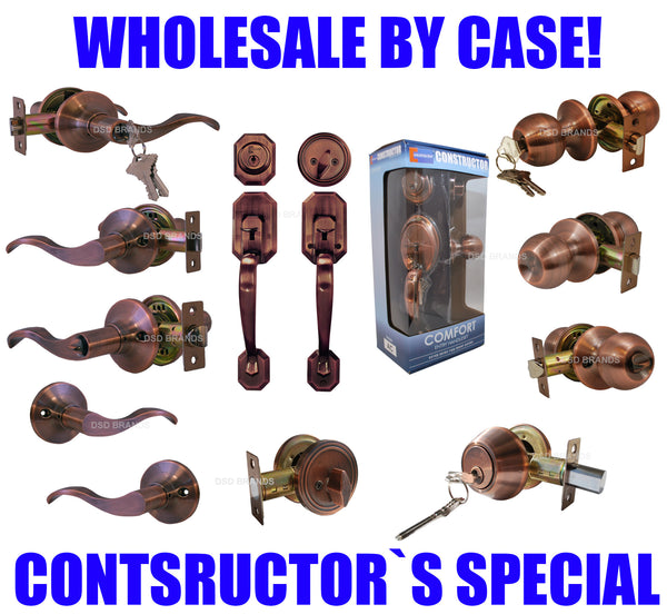 Constructor Antique Copper Door Locksets Handle - Wholesale – DSD Brands