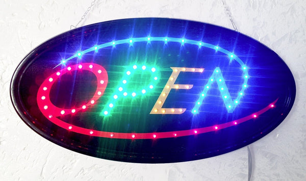 Constructor Oval Open Animated LED Neon Light Sign – DSD Brands