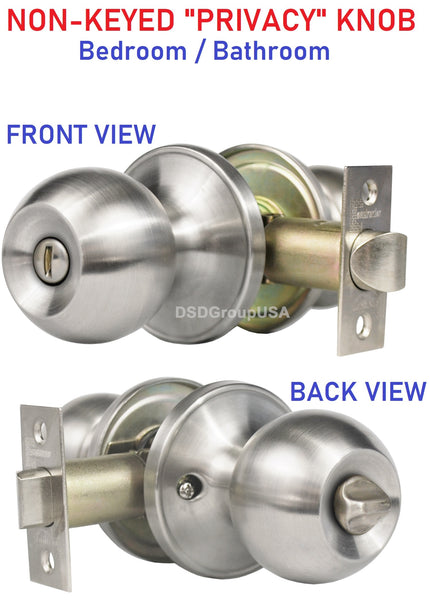 Constructor CHRONOS Privacy Door Knob Handle Lock Set for Bedroom or B ...
