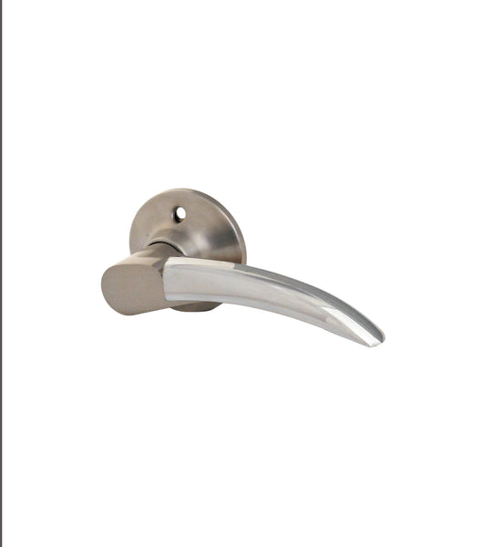 Constructor Sonata Satin Nickel Dummy Right Lever Door Lock with Knob ...